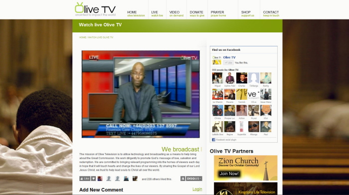 Olive TV Website Design and Development by Marian Veriga at Coroflot.com