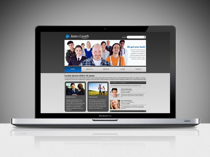 James Cassidy Insurance by Jessica Ayon-ayon at Coroflot.com