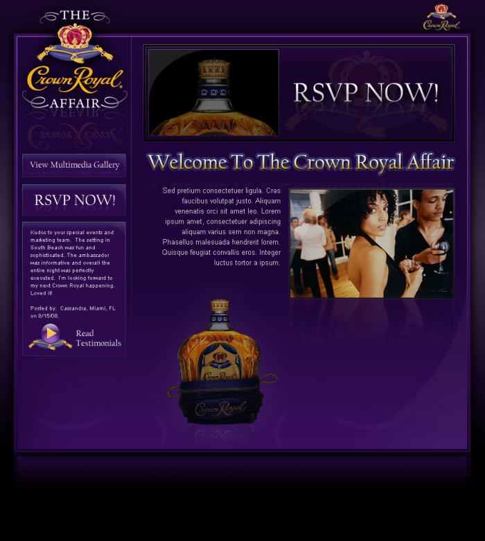 Crown Royal by Chuck Graef at Coroflot.com