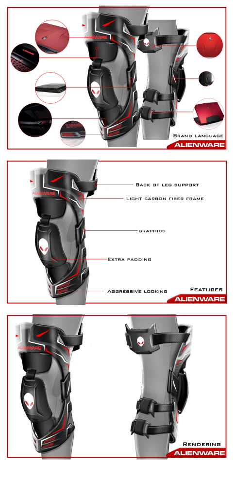 Knee Brace Design by Wilson Wei at Coroflot.com