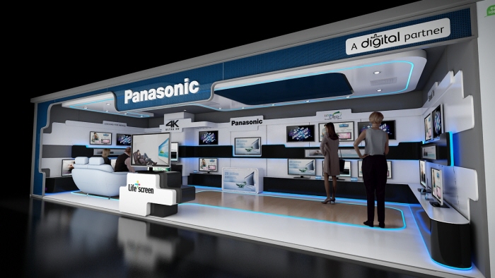 panasonic tv showroom by Rajan Priyadarshi at Coroflot.com
