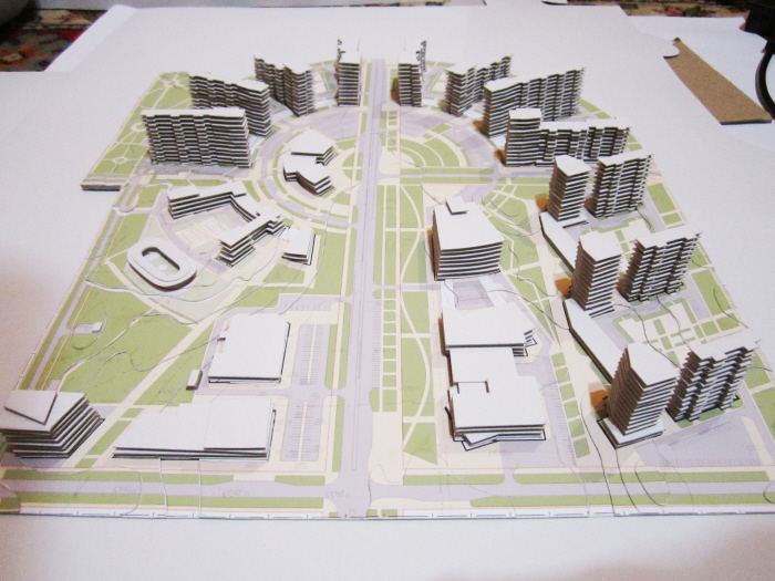 Layout of the city center concept by Anton Yehorov at Coroflot.com