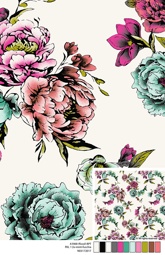 Textile design / Design de textile by Nicole Provost at Coroflot.com