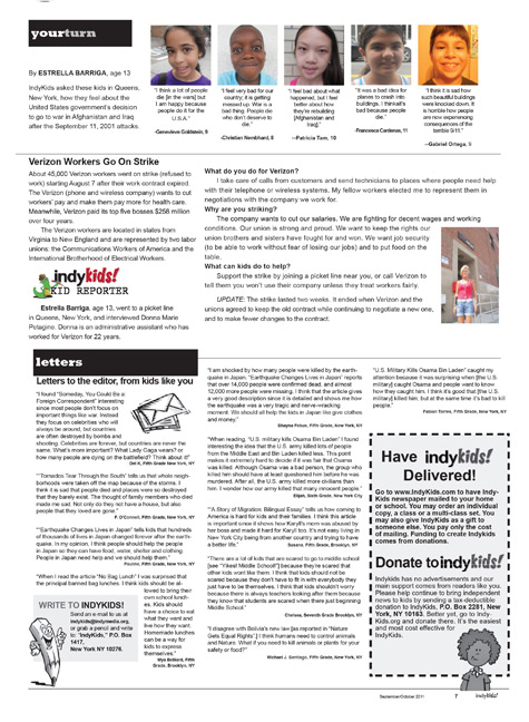 Newspaper Layout, IndyKids.com by Alison Cardinale at Coroflot.com