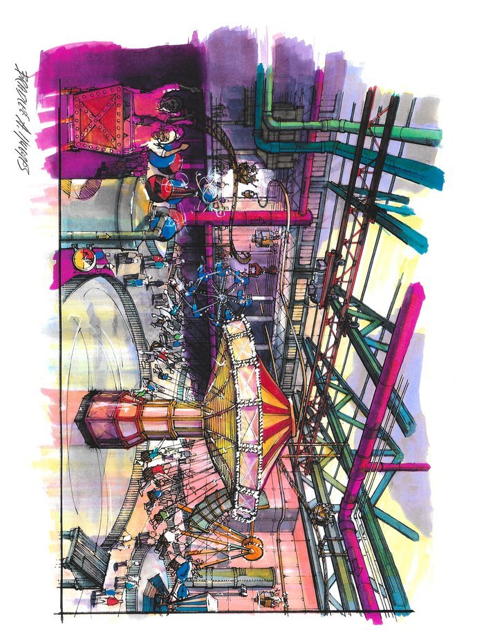 Factory Fun House Themed Mall by Bradlee Hughes at Coroflot.com