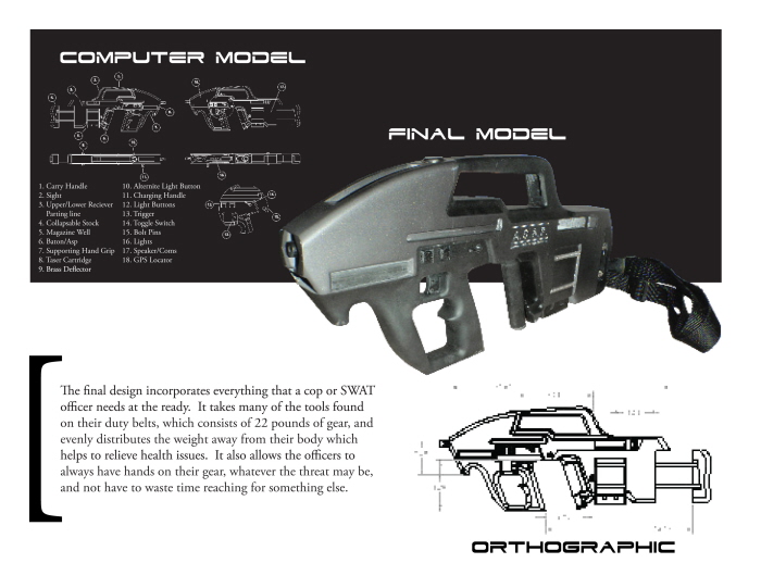 Multi Purpose Weapon Design by Jake Hinkle at Coroflot.com