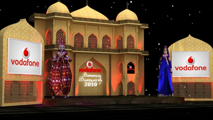 Vodafone set design by Vikas Gupta at Coroflot.com