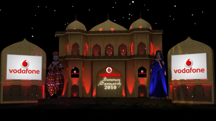 Vodafone set design by Vikas Gupta at Coroflot.com