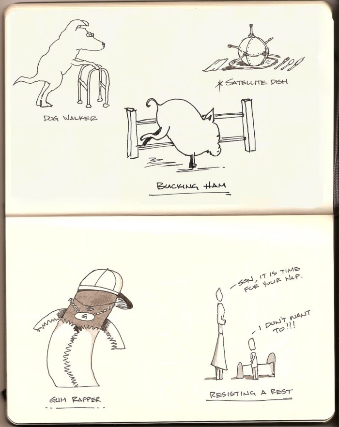 Visual Pun Sketches by Eric Lay at Coroflot.com