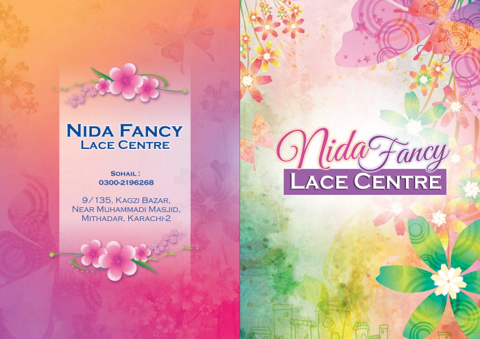 Nida Centre Lace Shade Card by Muhammad Khalid Farooq at Coroflot.com