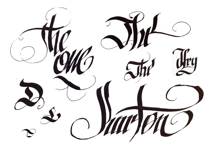 Lettering by Daniel Hry at Coroflot.com