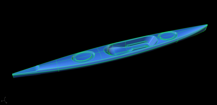 Catamaran & kayak hull Cad model-R.E. by Jason Fear at Coroflot.com