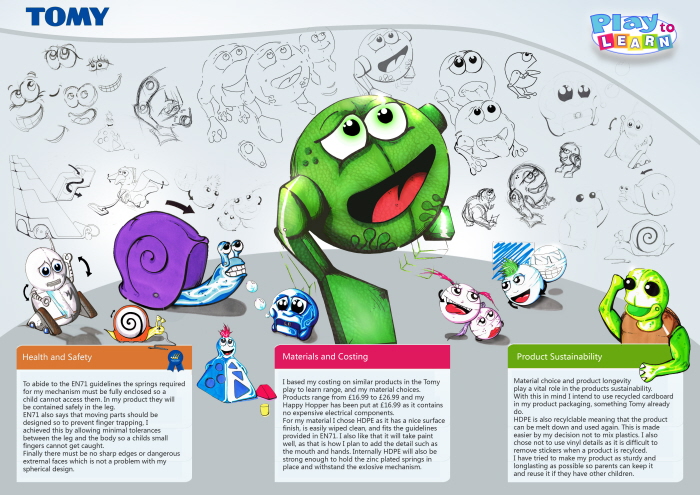 Interactive Toy: Tomy's Happy Hopper by Joel Vallance at Coroflot.com