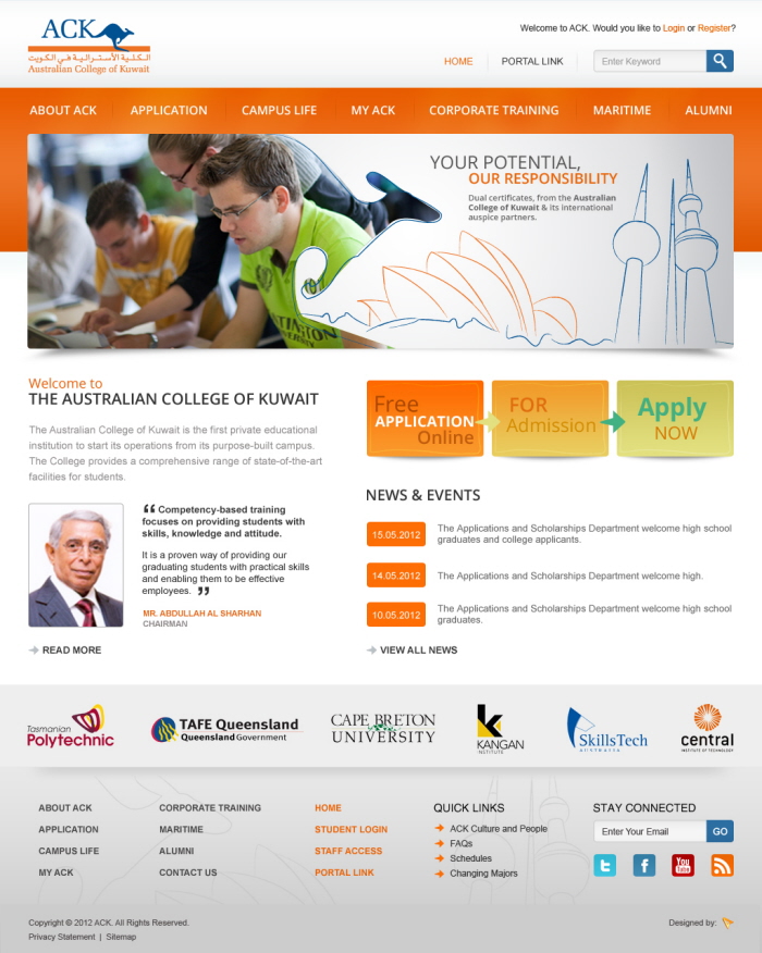 ACK - Australian College of Kuwait by Suha Salameh at Coroflot.com