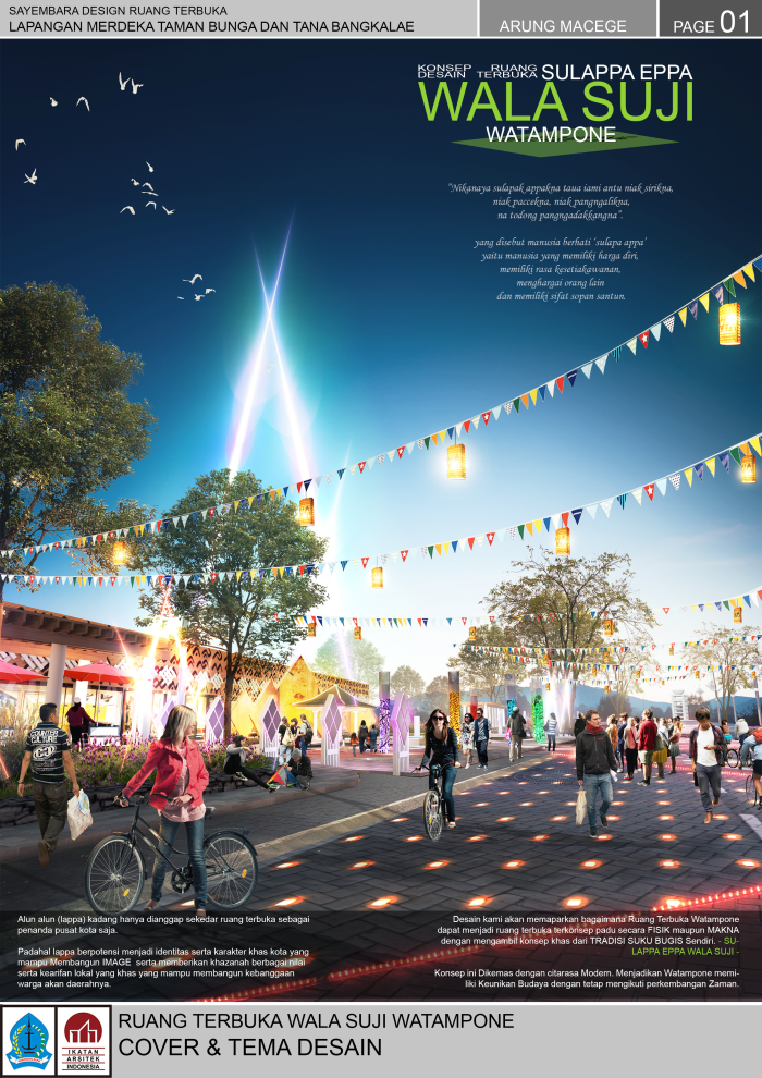 Design Taman bunga, lapangan merdeka, dan tana Bangkalae Watampone by ...