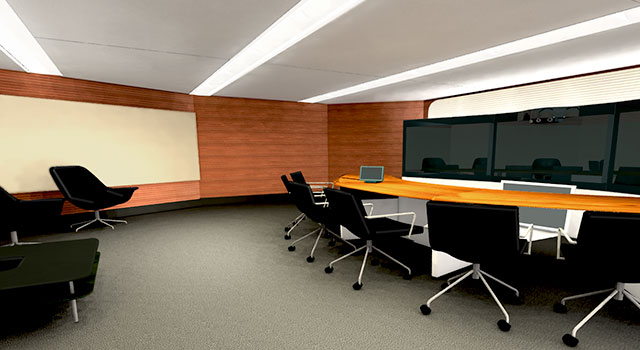 Pre-manufactured TelePresence Room by Anna Bordas Eddy at Coroflot.com