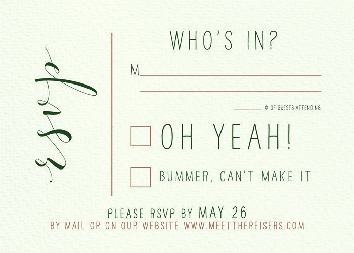 Invitations by Bridget Reiser at Coroflot.com