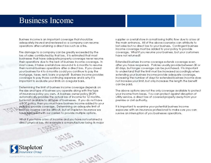 Commercial Insurance Proposal (Sample Version) by Scott Bolyard at ...