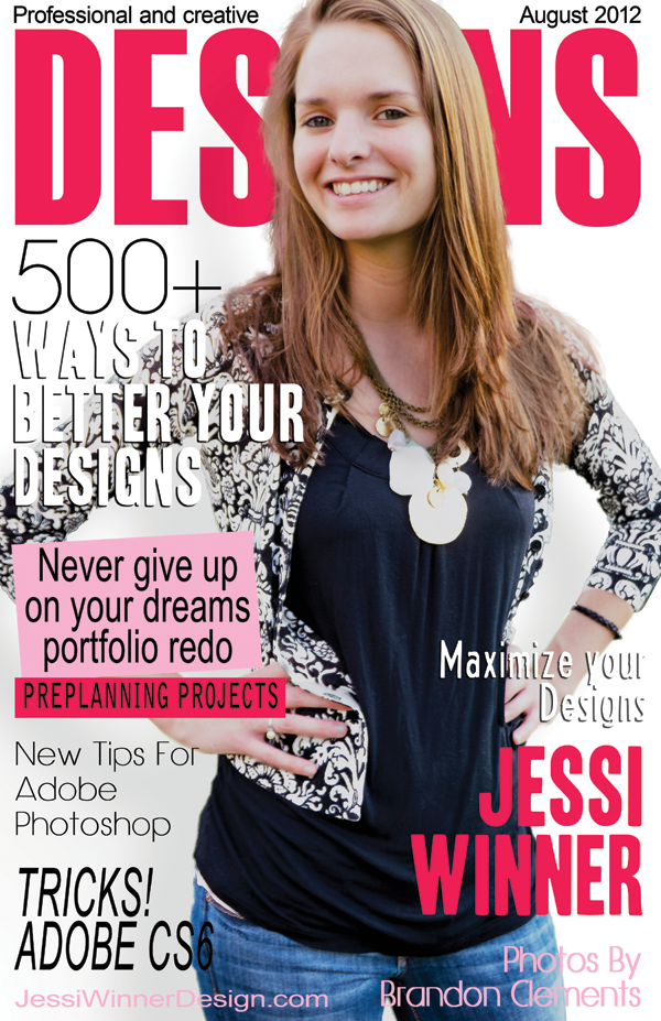 An upload by Jessi Winner on Coroflot: to the project Magazine Covers