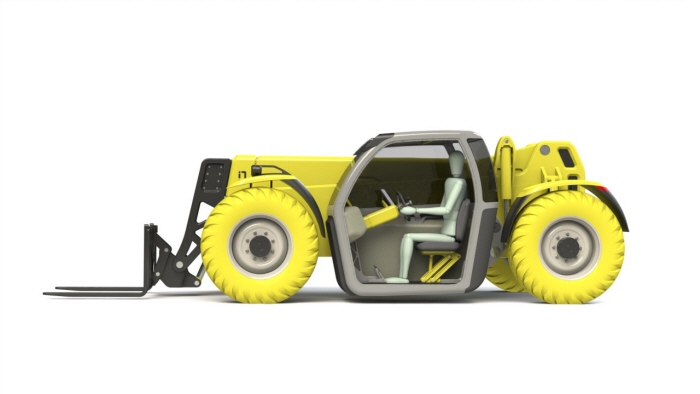 Telehandler cab design_ageing operator by Javier Gutierrez at Coroflot.com