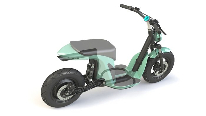 Electric motorcycle design. Electric moped design by Javier Gutierrez ...