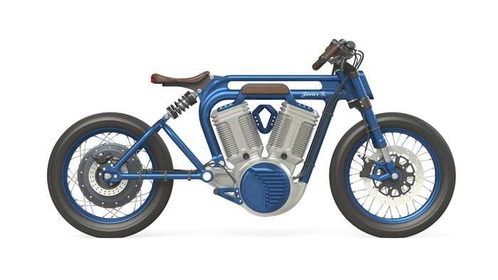 Electric motorcycle design. Electric retro motorcycle by Javier ...