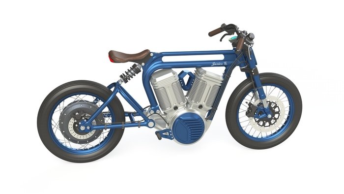 Electric motorcycle design. Electric retro motorcycle by Javier ...
