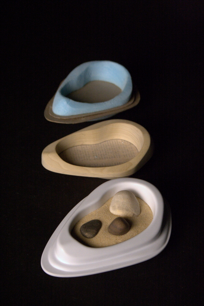 Rotoform Rock Vessel and Plastiform Rocks by Adriana Garcia at Coroflot.com