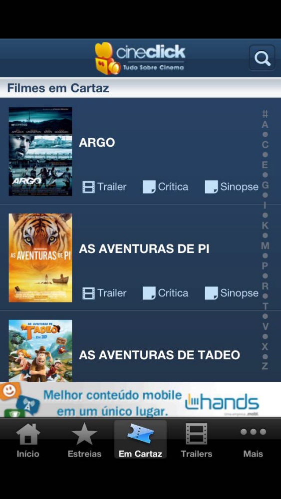 Cineclick - iOS app by Guilherme L. Nogales at Coroflot.com