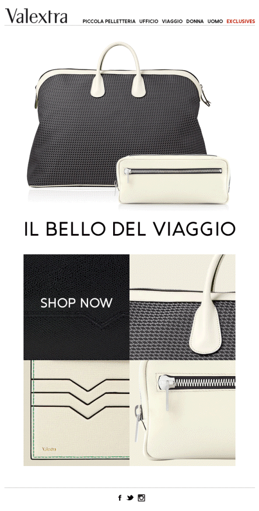 An upload by Anna Laura Sacchetto on Coroflot: to the project VALEXTRA