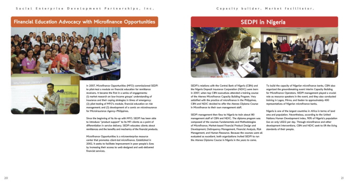 Social Enterprise Development Partnerships, Inc. (SEDPI) by Jay Mathew ...