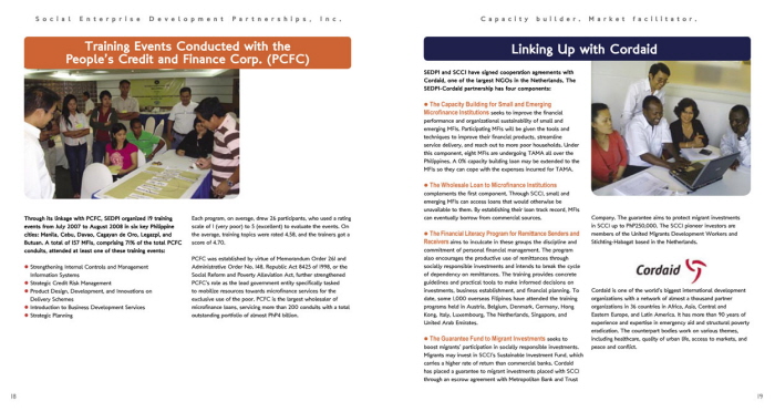 Social Enterprise Development Partnerships, Inc. (SEDPI) by Jay Mathew ...