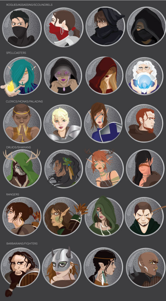 Virtual Tokens for Roll20 by Robin Fertner at Coroflot.com