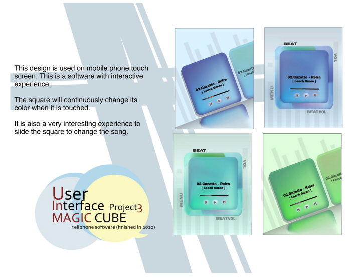 UI/UX Design - Magic Cube-Conceptual Music Player Proposal by Ningning ...