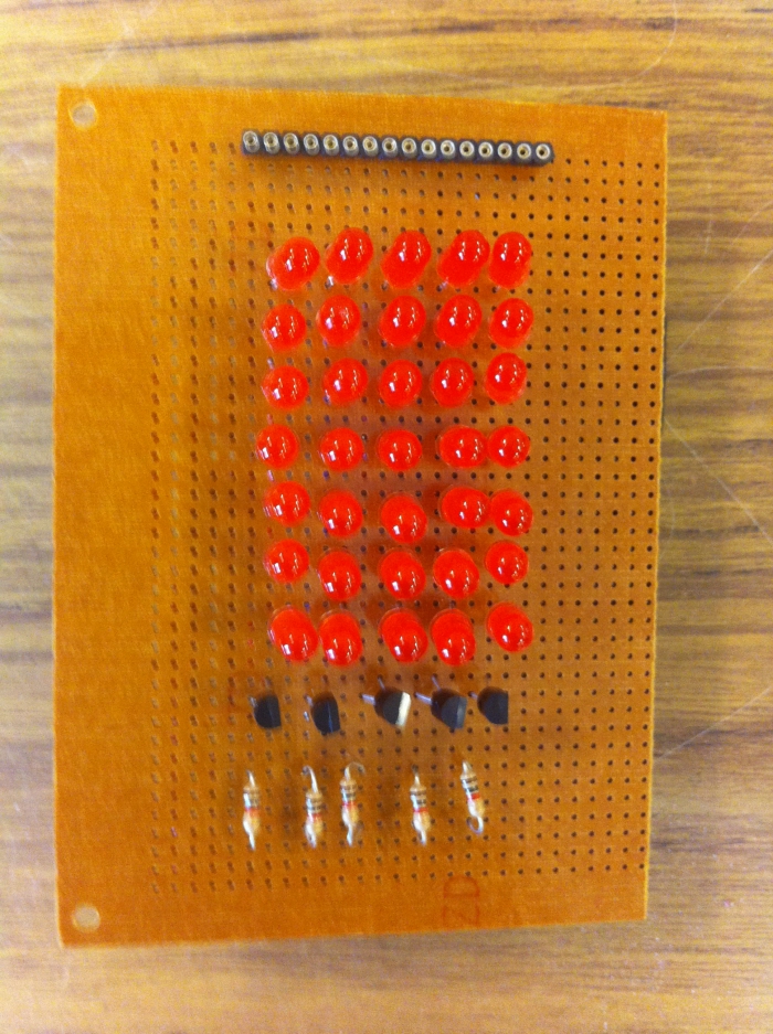 7x5 LED Matrix by Dominic Bola at Coroflot.com