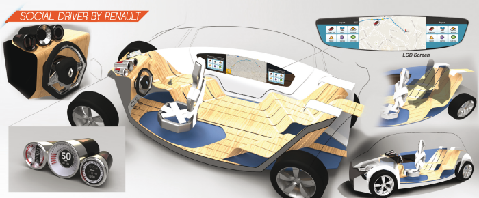 Interactive Car Interior by Aurélien Lemère at Coroflot.com