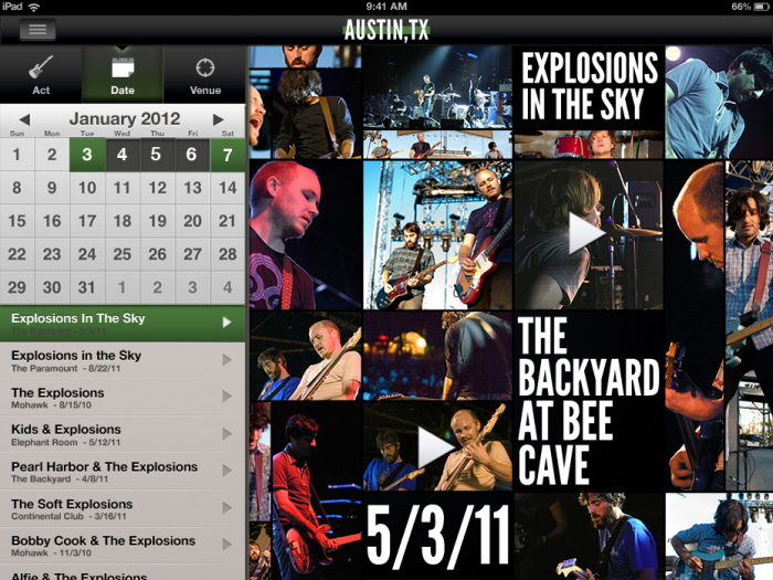 Austin Gig Grid by Alex Rainone at Coroflot.com