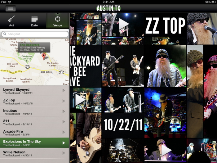 Austin Gig Grid by Alex Rainone at Coroflot.com