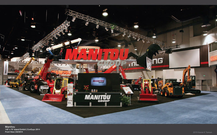 Manitou ConExpo 2014 140' x 70' Exhibit by Aaron Toman at Coroflot.com