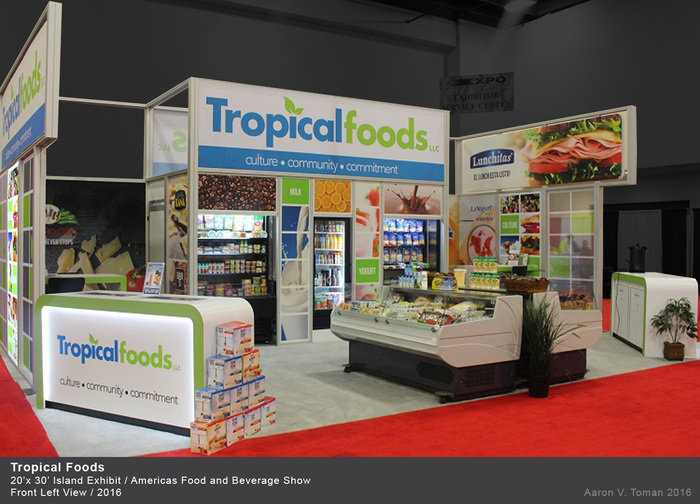 Tropical Foods 20' x 30' Island Exhibit by Aaron Toman at Coroflot.com