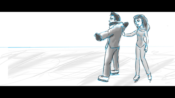 An upload by Jesse Thongdy on Coroflot: to the project Love Derailed Storyboard for Sean Stencil