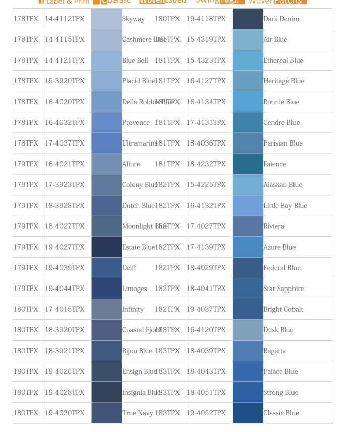Pantone vs Thread Shades by Shanine C at Coroflot.com