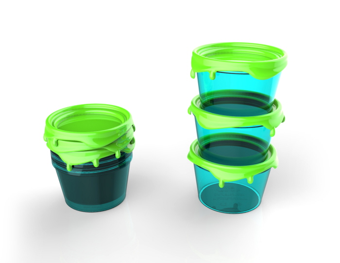 Stackable Nesting Containers by Kyber Jensen at Coroflot.com