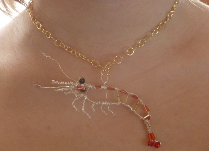 Shrimp Necklace by Emily Robinson at Coroflot.com