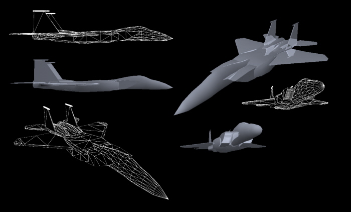 Low Poly F-15 by Matthew Sallans at Coroflot.com