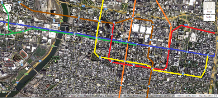 Philadelphia Fantasy Transit Map by Edward Langer at Coroflot.com