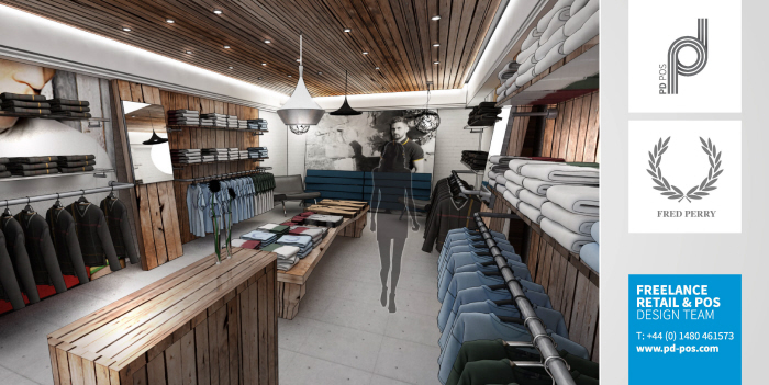 Fred Perry Store Design by pd - POS Design Team at Coroflot.com