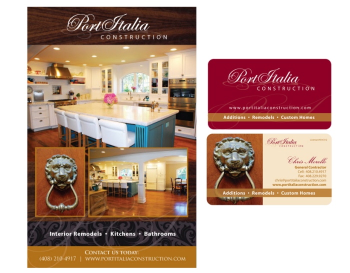 Print Collateral - PortItalia Construction by Christina Morello at ...