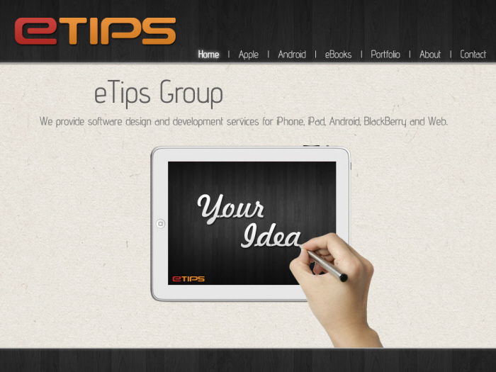 eTips Group Web by José María Simón at Coroflot.com