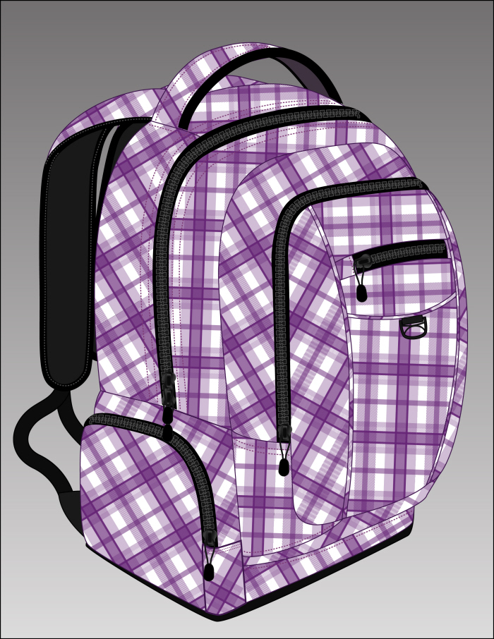 2D Backpack Renderings by Tim Johnstone at Coroflot.com